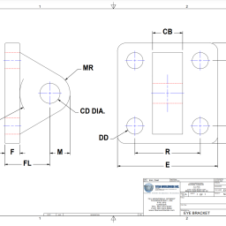 Cylinder Mounting Accessory - Rod Eye- DE-10M - Titan Worldwide Inc.